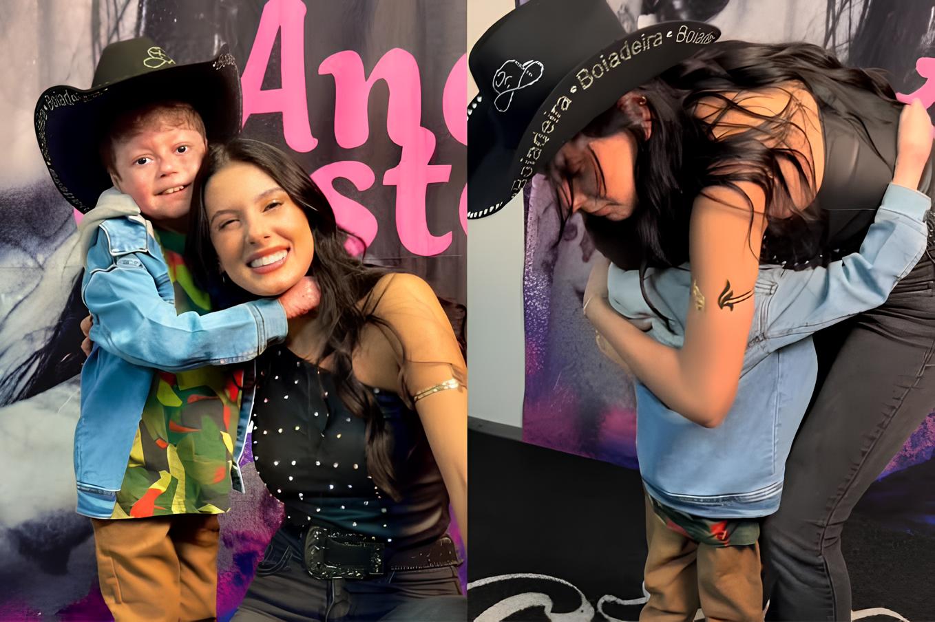 Ana Castela conhece pequeno Gui e se emociona: “Mais nervosa do que ele”. Veja vídeo ...