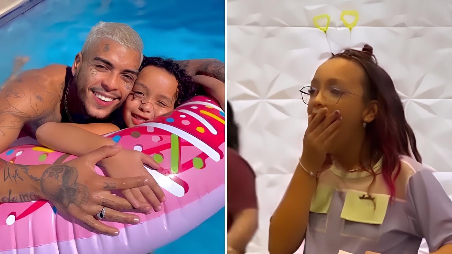 Filha de Mc Kevin se choca com presente de Mc Ig no aniversário de 9 ...